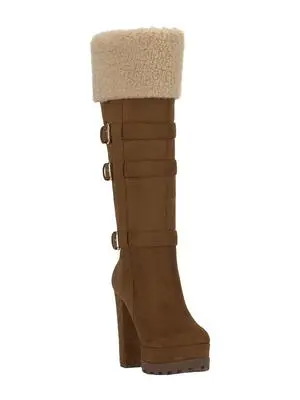 Jessica Simpson Imerald Platform Knee High Boots Safari Brown