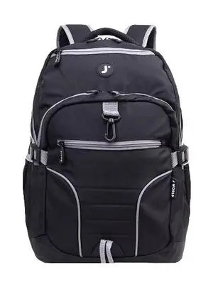 J WORLD Atom Laptop School Backpack - Black