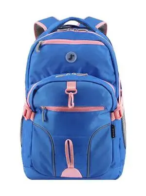 J WORLD Atom Laptop School Backpack Navy/pink