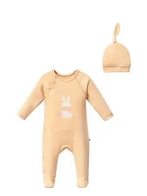 MOI NOI Bunny One-piece Set - Orange