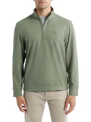 Tommy Bahama Brighton Point Half Zip Pullover Grass