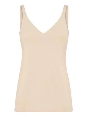 Brunello Cucinelli Jersey Top - Beige