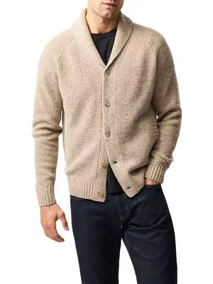 Rodd & Gunn Williamson Merino Wool Blend Shawl Collar Cardigan - Natural