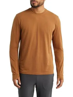 FREE FLY Elevate Long Sleeve Performance Top Russet