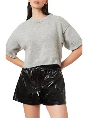 Habitual Crewneck Cropped Sweater Heather Grey