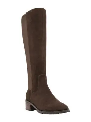Blondo Sandy Waterproof Knee High Boots Java Suede