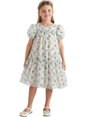 SWEET CACTUS Vienna Floral Dress - Blue