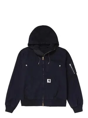 Sacai X Carhartt Wip Cotton-canvas Blouson Jacket - Black