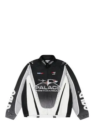 PALACE Cycling Zip Jacket - Black/silver