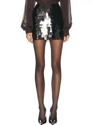 Staud Max Sequined Mini Skirt - Earth