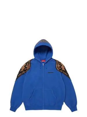 Supreme Wings Zip-up Hooded Sweatshirt - Blue