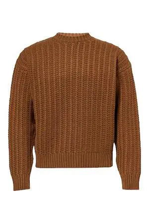 Dunhill Cable Knit Cashmere Jumper - Dark Camel