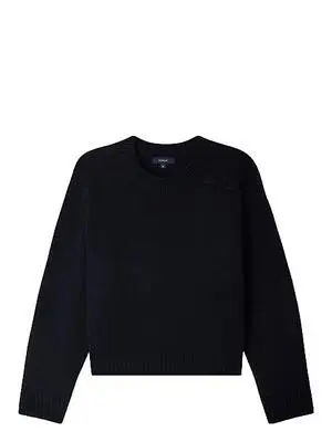 Soeur Merino Wool Oversized Fit Jumper - Navy