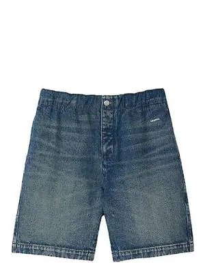 Sandro Elasticated-waist Denim Shorts - Blue Vintage - Denim