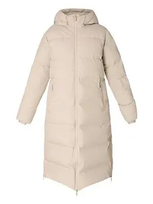 Sweaty Betty Nimbus Longline Shell Coat - Dusk Beige