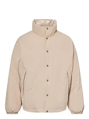 The North Face Relaxed-fit High-neck Shell-down Jacket - Light Beige