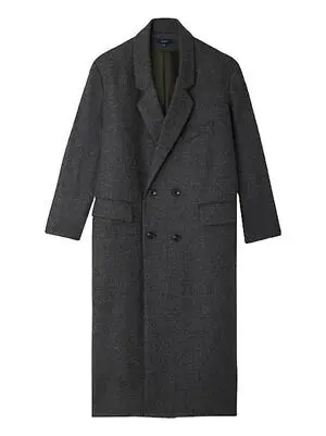 Soeur Coligny Double-breasted Wool Coat - Gris