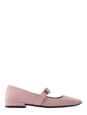 Versace Leather Ballerinas - Pink