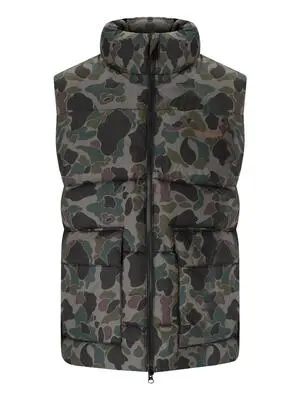 Carhartt Work In Progress Springfield Camo Duck Vest - Grey