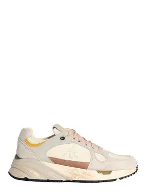 Premiata Leather Blend Sneakers - White