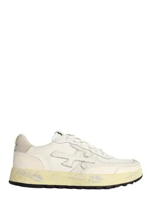 Premiata Leather Blend Sneakers - White