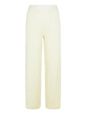 Max Mara Jardin Cachemire Jogger Pants - White