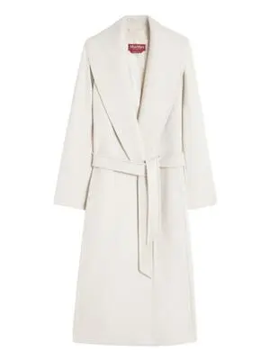 Max Mara Loriana Long Wrap Coat - Beige