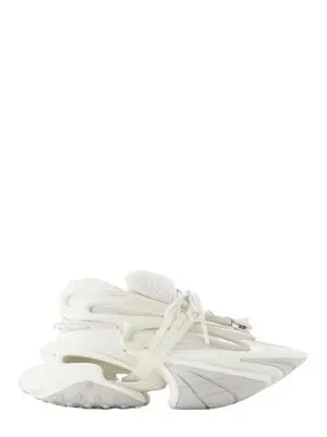 Balmain Unicorn Leather Sneakers - White