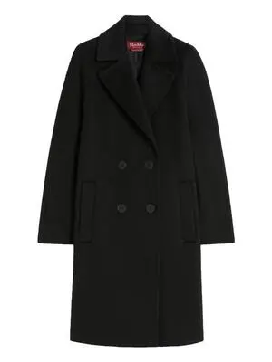 Max Mara Double-breasted Overcoat - Black