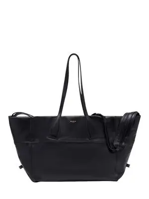 Balmain Leather Travel Bag - Black