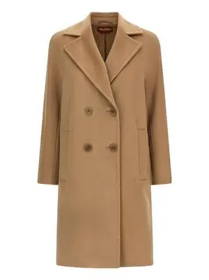 Max Mara Double-breasted Overcoat - Camel