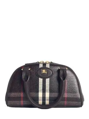 Burberry Cotton Blend Mini Bag - Brown