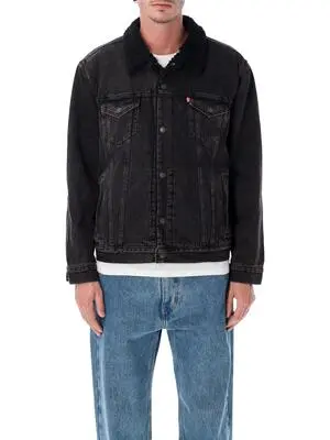 LEVI'S Type Iii Sherpa Trucker Jacket - Black Wash
