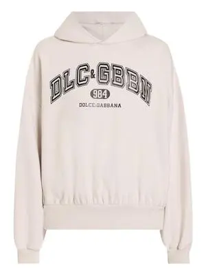 Dolce & Gabbana Printed Hoodie - Beige