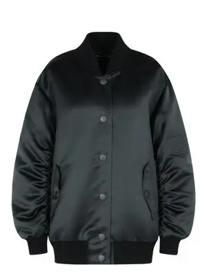 Dolce & Gabbana Polyester Bomber Jacket - Black