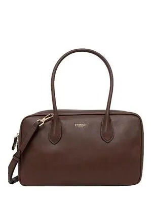 Twin-set Top Handle Bag - Black Chocolate