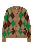 Aspesi Argyle Knit Sweater - Camel