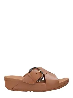Fitflop Leather Cross-strap Sandals - Leather Brown