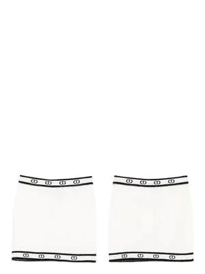 Twin-set Knee Length Skirt - White