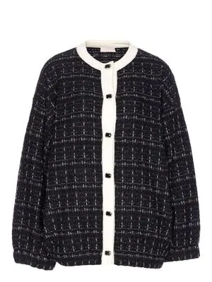 LIU JO WHITE Tweed Jacket - Black