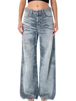 DIESEL 1966 D-sire High-waist Wide-leg Jeans - Blue
