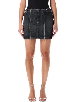 Jean Paul Gaultier Denim Mini Skirt - Vintage Black