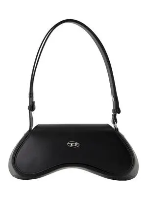 DIESEL Leather Shoulder Bag - Black