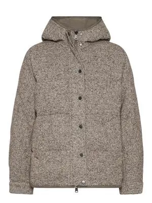 Brunello Cucinelli Quilted Down Jacket - Grey