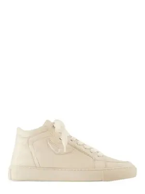 Zadig&Voltaire Mid Fly On Leather Sneakers - White