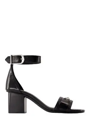 Zadig&Voltaire Leather Caprese Wings Sandals - Black