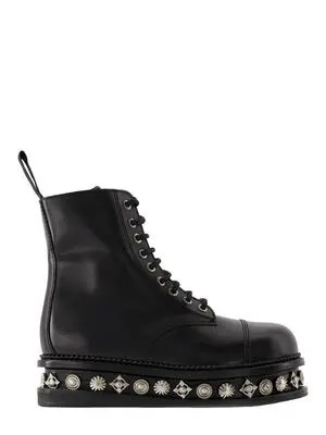 Toga Leather Boots - Black