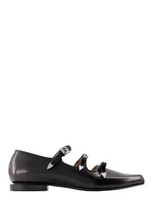 Toga Aj1344 Leather Ballerinas - Black
