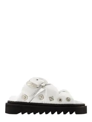 Toga Aj1317 Leather Sandals - White