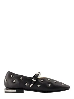 TOGA Leather Ballerina Flats